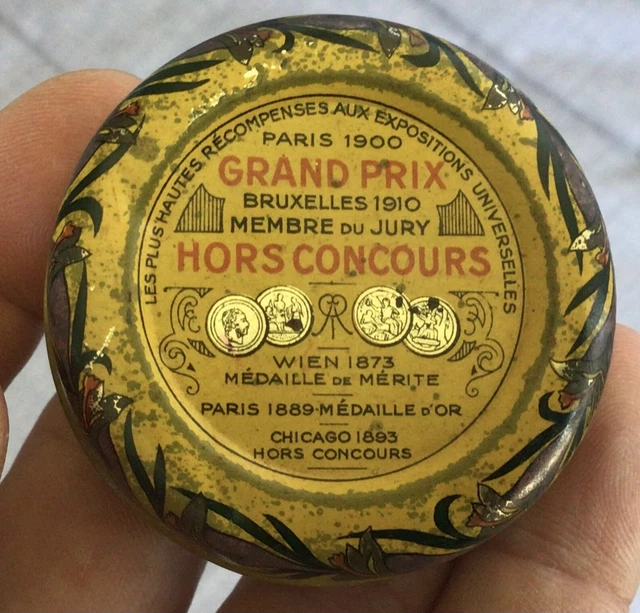 BOITE SAFRAN 1910 L&Jt Thiercelin & Violet Pithiviers Old Saffron Box ...