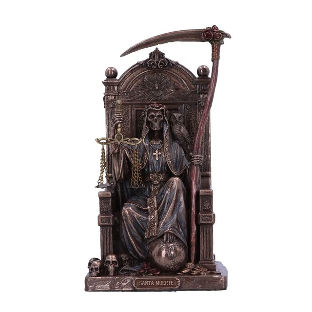 NEMESIS NOW FIGURA de Trono de Santa Muerte, Bronce, 22 cm EUR 87,61 ...