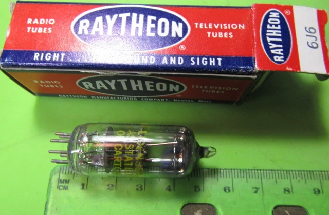 RAYTHEON 6J6 VACUUM Tube Vintage New In Box NOS TV Guitar Amp Ham Radio $6.96 - PicClick CA