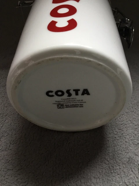 COSTA COFFEE - Official Ceramic Canister Container Storage Jar - 17 cm ...