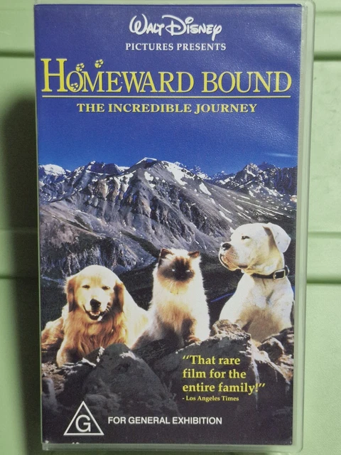 HOMEWARD BOUND - The Incredible Journey - VHS VIDEO TAPE $20.00 ...