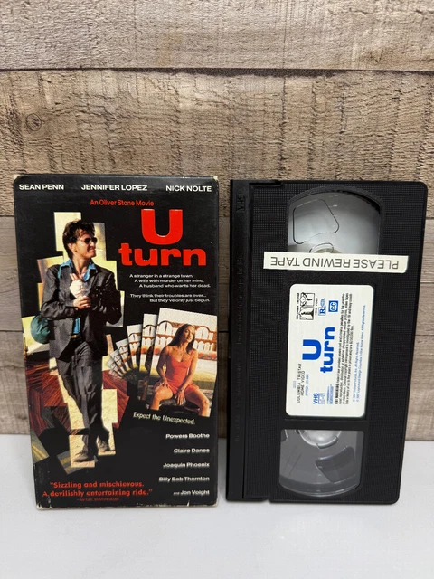 U Turn Vhs 1998 Sean Penn Jennifer Lopez Nick Nolte Billy Bob 4176