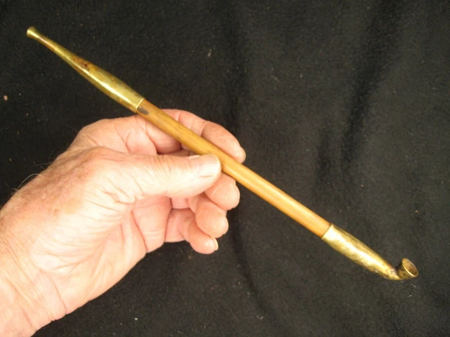 JAPANESE ANTIQUE 120 Yr Old Meiji Era Bronze Kiseru Aged Patina £34.79 ...