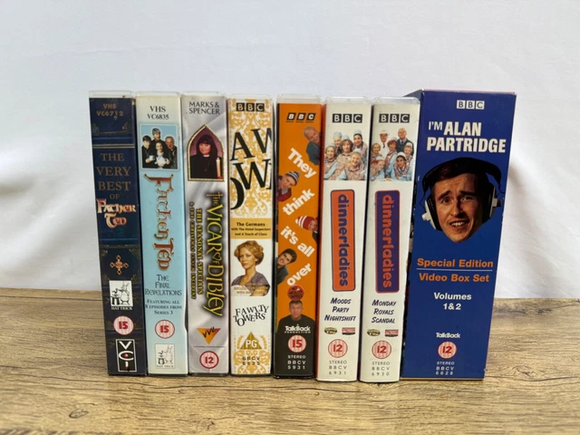 VHS VIDEO BUNDLE - Classic British Sitcoms Dinnerladies Vicar Dibley ...