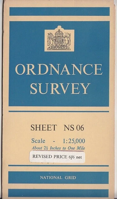 ORDNANCE SURVEY (OS) 1:25,000 First Series Map Sheet NS 06 Rothesay EUR ...