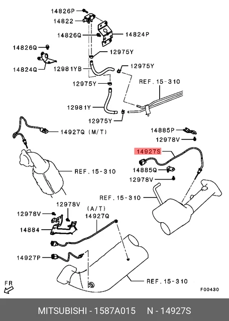 GENUINE OE SENSOR Assembly Temperature 1587A015 for Mitsubishi 1587 ...
