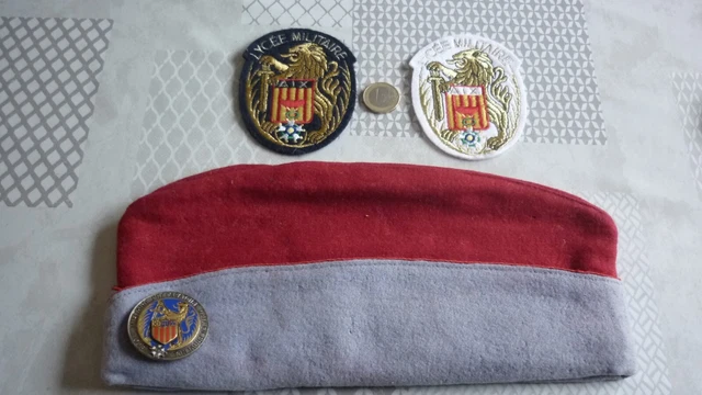ANCIEN BONNET DE Police / Ecole Militaire Preparatoire D'aix + Insigne ...