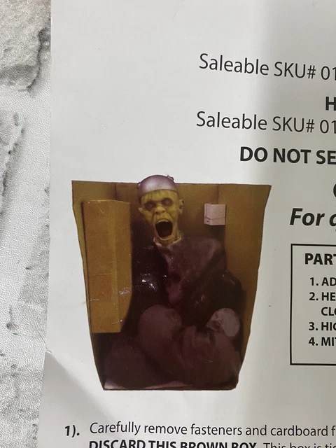 SPIRIT HALLOWEEN DEATH Row Animatronic Inmate MANUEL**Animatronic Not ...