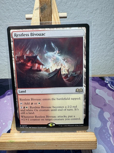 BIVOUAC AGITÉ (257) Wilds of Eldraine WOE MTG Magic comme neuf jamais ...