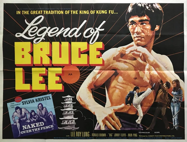 LEGEND OF BRUCE Lee Original Movie Quad Poster 1976 Bruce Lee Kung Fu £ ...