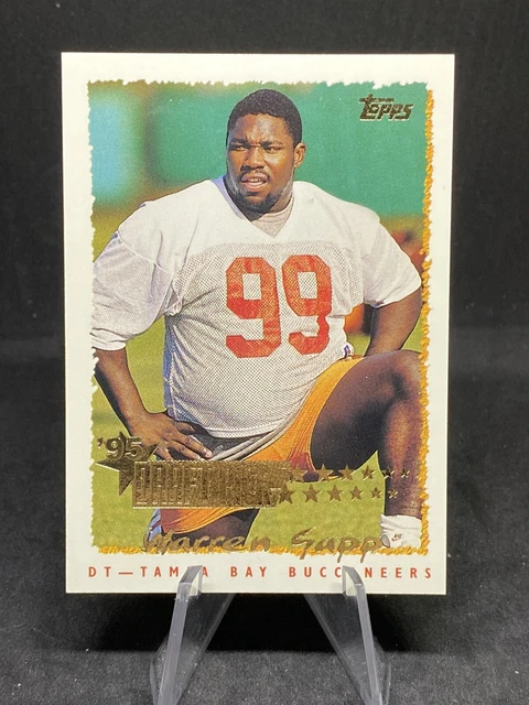 WARREN SAPP RC 1995 Topps NFL DRAFT PICK ROOKIE CARTE Tampa Bay ...