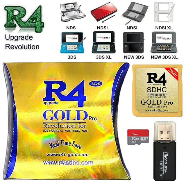 FOR 3DS DSL XL/LL 2026 R4 SDHC Adapter Burning Card Game Memory ...
