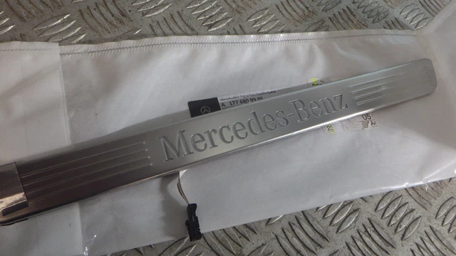 MERCEDES W177 ILLUMINATED sill trim front A Class genuine new ...