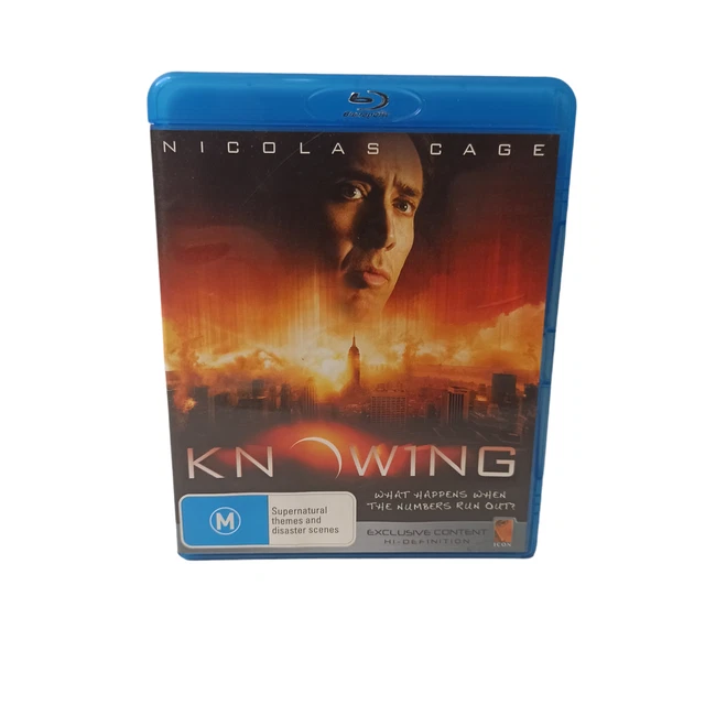KNOWING (BLURAY) AMERICAN Sci-Fi Action Thriller Apocalypse Nicolas Cage EUR 7,96 - PicClick FR