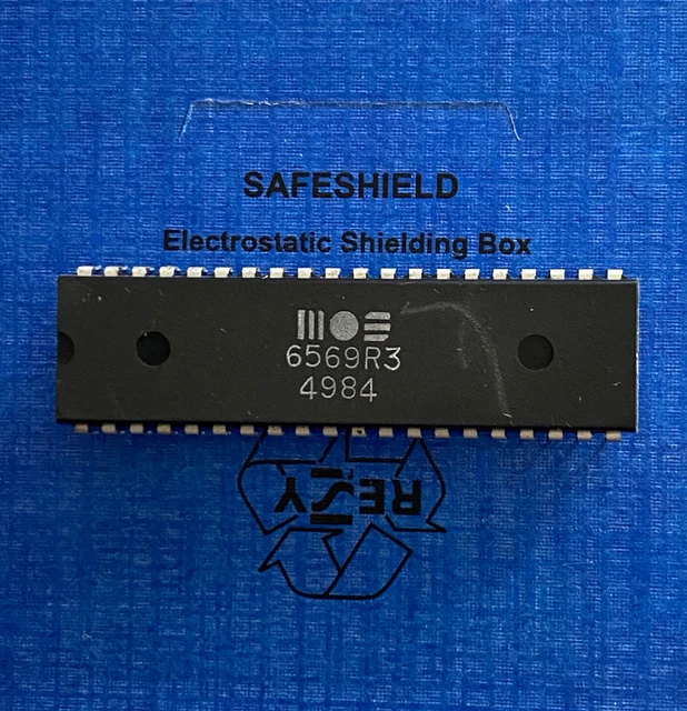 MOS 6569 R3 Vic Video Puce Ic pour Commodore C64,SX64 / 6569R3 P ...