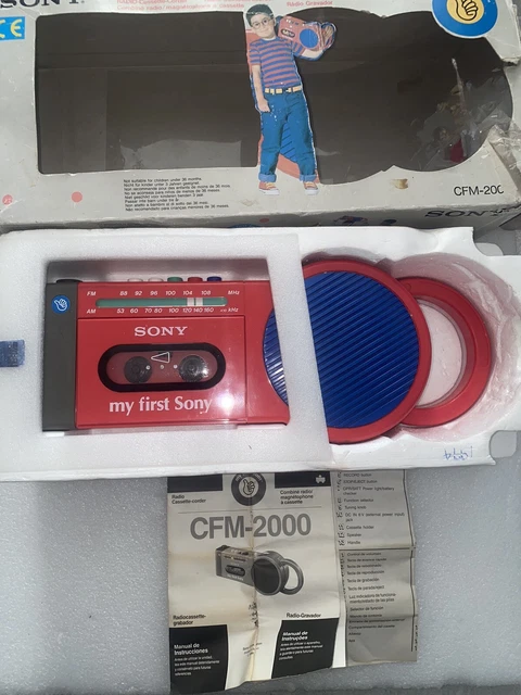 VINTAGE 1988 MY First Sony Radio Cassette Player Cfm-2000 Very Rare £ ...