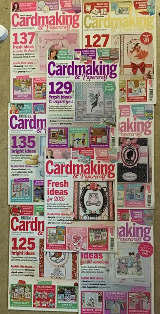 BUNDLE 8 CARD Making & Papercraft Magazines Used No Free Gifts £6.00 ...