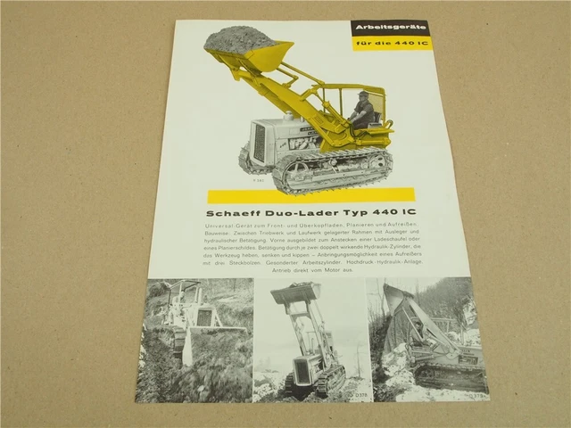 PROSPEKT JOHN DEERE Lanz 440IC Raupe mit Schaeff Duo Lader EUR 39,90 ...