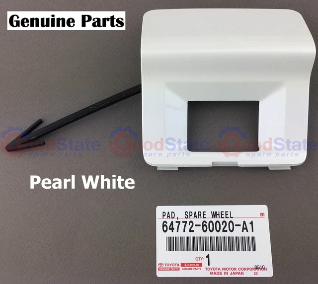 GENUINE TOYOTA PRADO 150 Series TRJ Spare Wheel Camera Cover Pearl ...