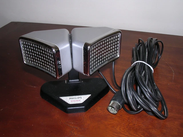 MICROPHONE STÉRÉO VINTAGE PHILIPS N8402 ,Din EUR 20,00 - PicClick FR