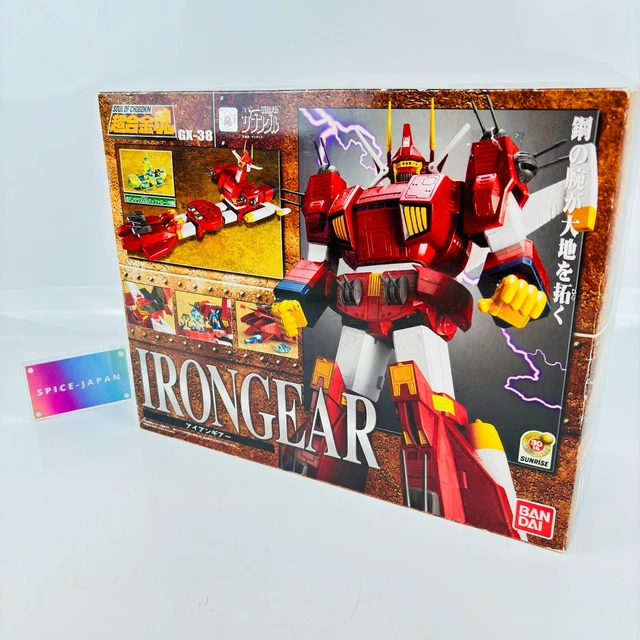 SOUL OF CHOGOKIN GX-38 Iron Gear Combat Mecha Xabungle \ figure BANDAI ...