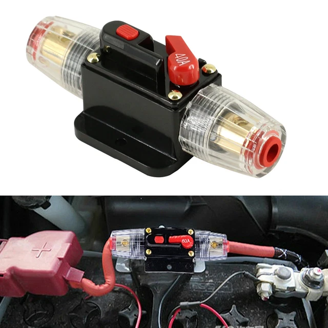 12V-24V DC HOME Solar System Waterproof Circuit Breaker Reset Fuse ...