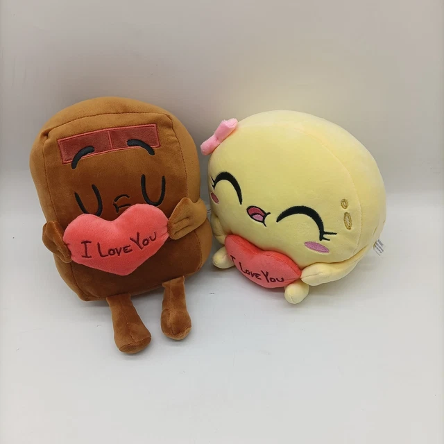 ADORABLE CHOCO AND Pancake Plush Pancake Chocolate Stuffed Toy Ideal ...