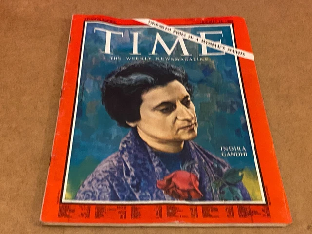 TIME MAGAZINE COVER: Indira Gandhi - Jan. 28, 1966 £9.99 - PicClick UK