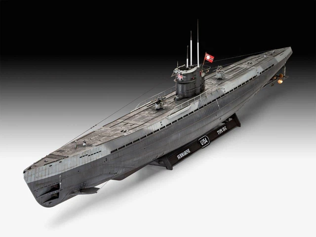 REVELL 05166, GERMAN Submarine Type IX C (U67/U154), 1:72 Scale model ...