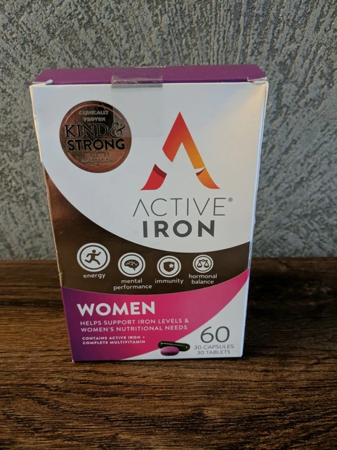 ACTIVE IRON FOR Women with Active Multivitamin | 30 Iron Caps & 30 ...