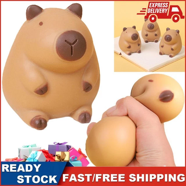 CAPYBARA SQUEEZE TOYS Soft Mini Capybara Mochi Toy Brown Birthday Gift ...