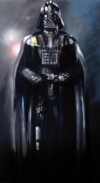 CANVAS POSTER DARTH Vader painting star wars art print abstract COA Australia EUR 33,53 ...
