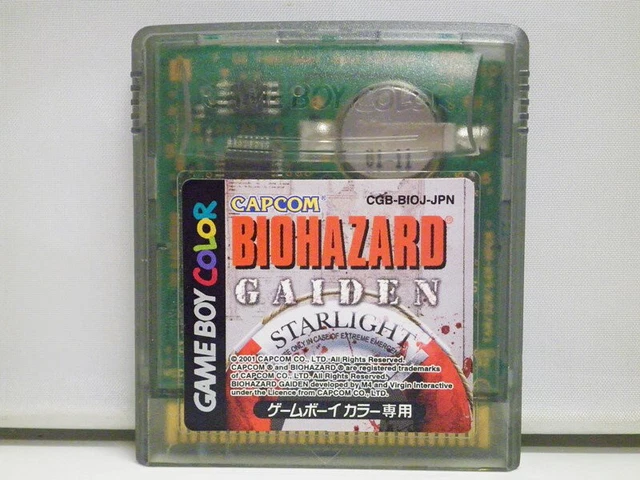BIOHAZARD GAIDEN RESIDENT Evil Nintendo Gameboy Color Cartridge NUR JP ...