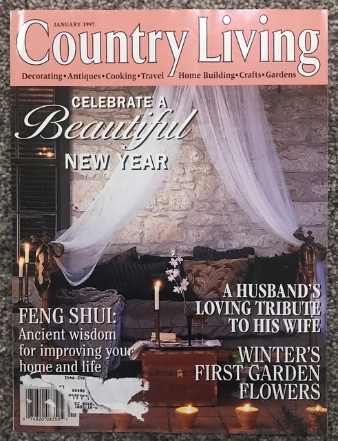 VINTAGE JANUARY 1997 Country Living Magazine Celebrate A Beautiful New ...