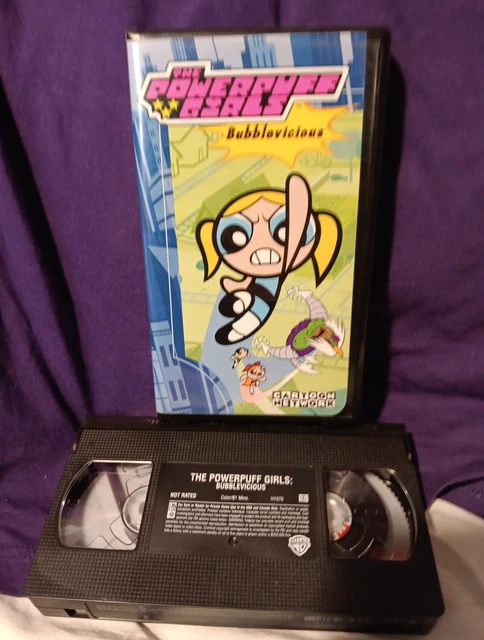 BUBBLEVICIOUS THE POWERPUFF GIRLS CLAM SHELL VHS 2000 Tested VG CARTOON ...