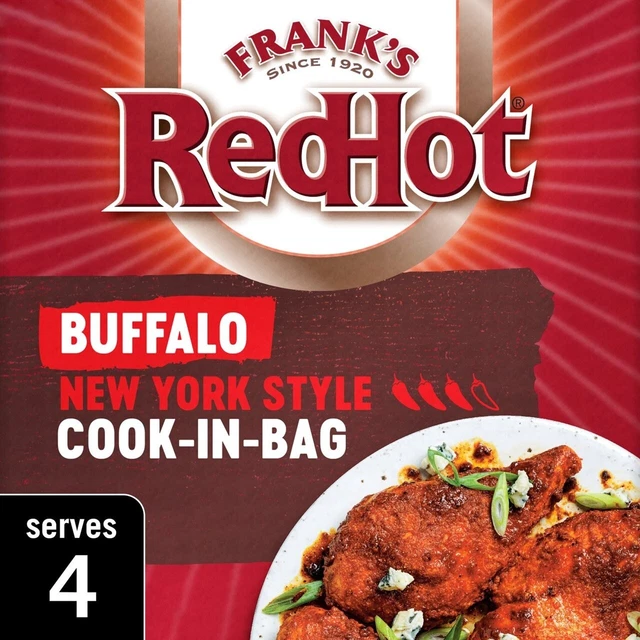 FRANK'S REDHOT BUFFALO / Georgia /California Cook-In-Bag Seasoning Mix ...
