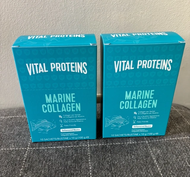 2 X VITAL Proteins Marine Collagen Nails Hair Skin Support, powder ...