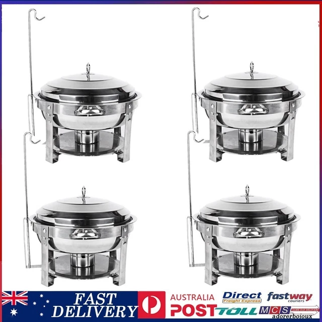 4PACK 7.5L STAINLESS Steel Chafing Dish Buffet Food Warmer Bain Marie ...