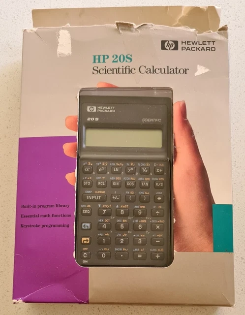 VINTAGE HP 20S Scientific Calculator with Box, Case and Manual $125.00 - PicClick AU