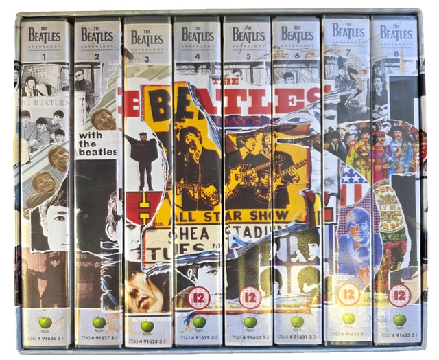THE BEATLES ANTHOLOGY 1996 VHS Video Box Set x 8 Tapes - EMI Apple £22.69 - PicClick UK