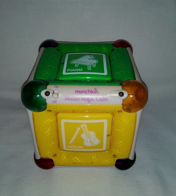MUNCHKIN MOZART MAGIC Cube Orchestra Musical Light Up Baby Toddler Toy ...