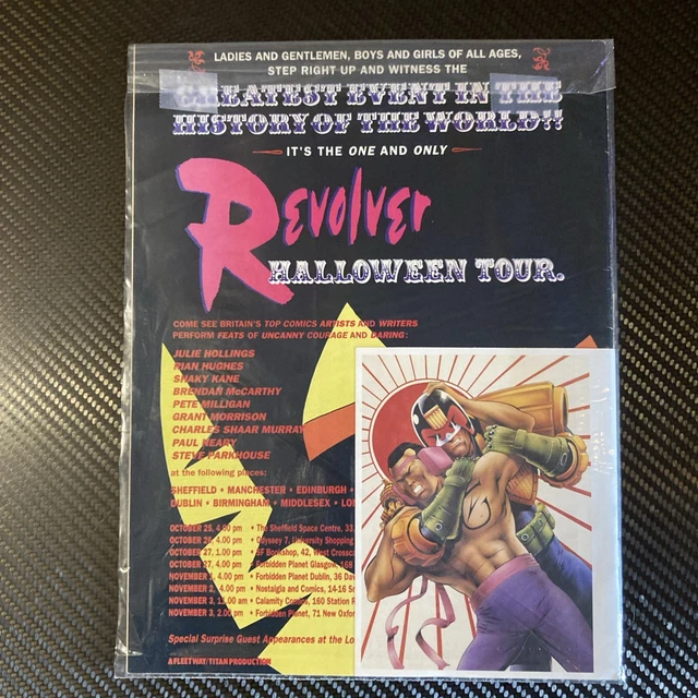 2000AD FEAT JUDGE Dredd Prog 702 27th October 1990 + 3 of4 Postcard set ...