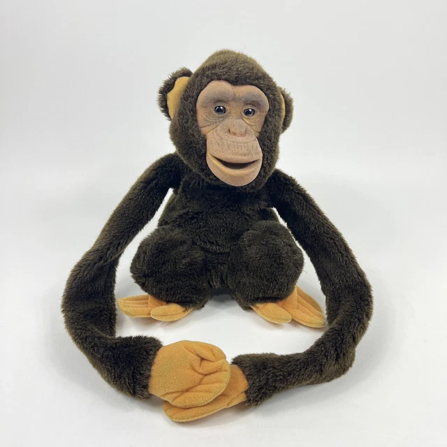 VINTAGE 1983 CHILD'S Play Chimp Monkey Hand Puppet Flocked Face With ...