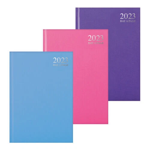 2023 - A4 Page A Day Diary Hardback Cover Desk Planner Home Office ...