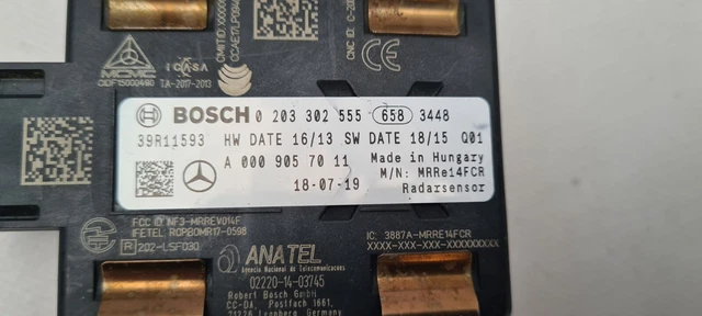 GENUINE MERCEDES-BENZ RADAR Sensor Distronic Radar Sensor A0009057011 £ ...