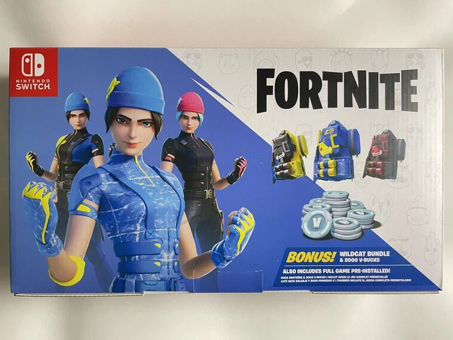 NINTENDO SWITCH FORTNITE Special Edition Wildcat Bundle Console Only No ...