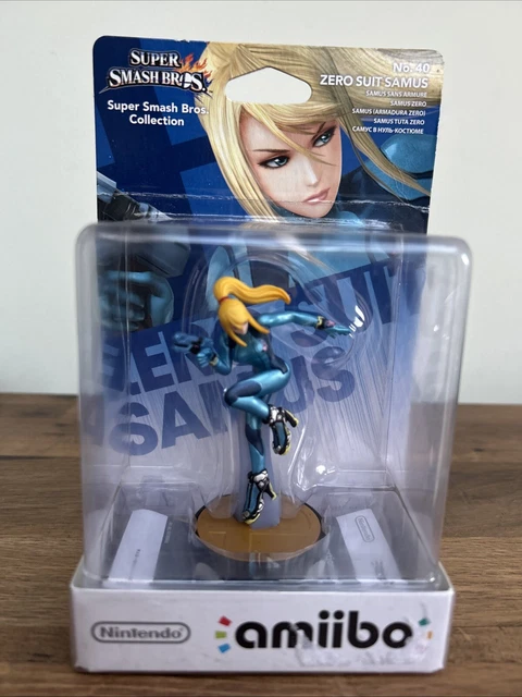 NINTENDO AMIIBO CHARACTER - Zero Suit Samus No.40 - Super Smash Bros - BNIB £19.95 - PicClick UK