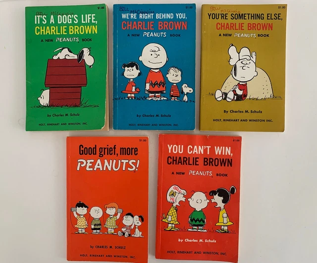 5 VINTAGE CHARLES Schulz Peanuts Snoopy Charlie Brown Comic Books Lot Fawcett £12.64 - PicClick UK