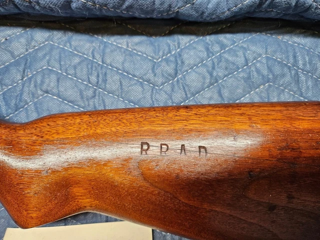 M1 GARAND RIFLE Stock with RRAD Rebuild Marking and Square P proof EUR ...