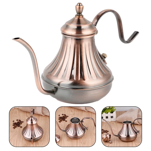 AESTHETIC HAND POURING Coffee Pot in Stainless Steel for Gourmet Brews ...